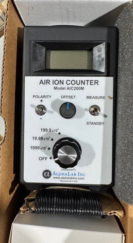 NEW! ALPHALAB INC. AIR ION COUNTER MODEL AIC 200 MILLION INSTRUCTIONS ...