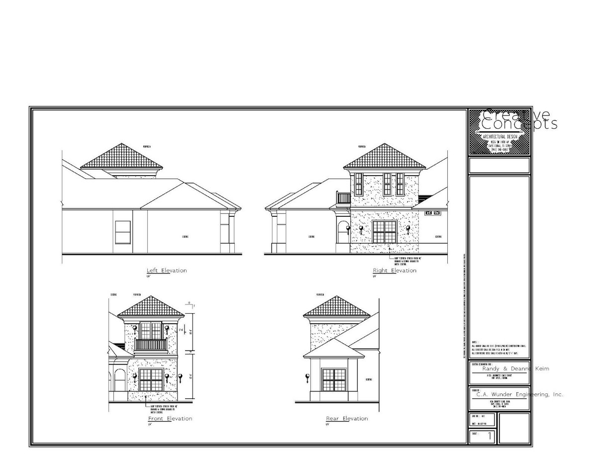 Front Elevations Cad