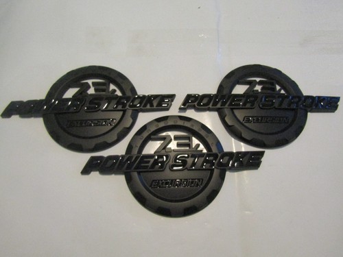 7.3L 7.3 POWER STROKE FORD EXCURSION EMBLEMS 3x FITS 2000 - 2005 MODELS ...