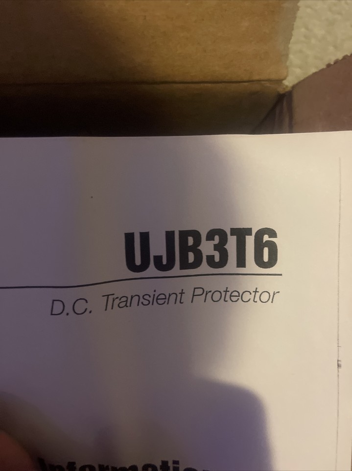 Rice Lake UJB3T6 D.c Transient Protector | eBay