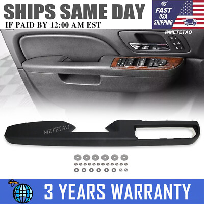 Driver Left Door Panel Handle Armrest Repair For 10-14 Chevy GMC Tahoe ...