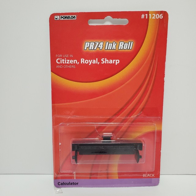 Porelon 11206 Pr74 Ink Roll for Calculator - Black for sale online | eBay