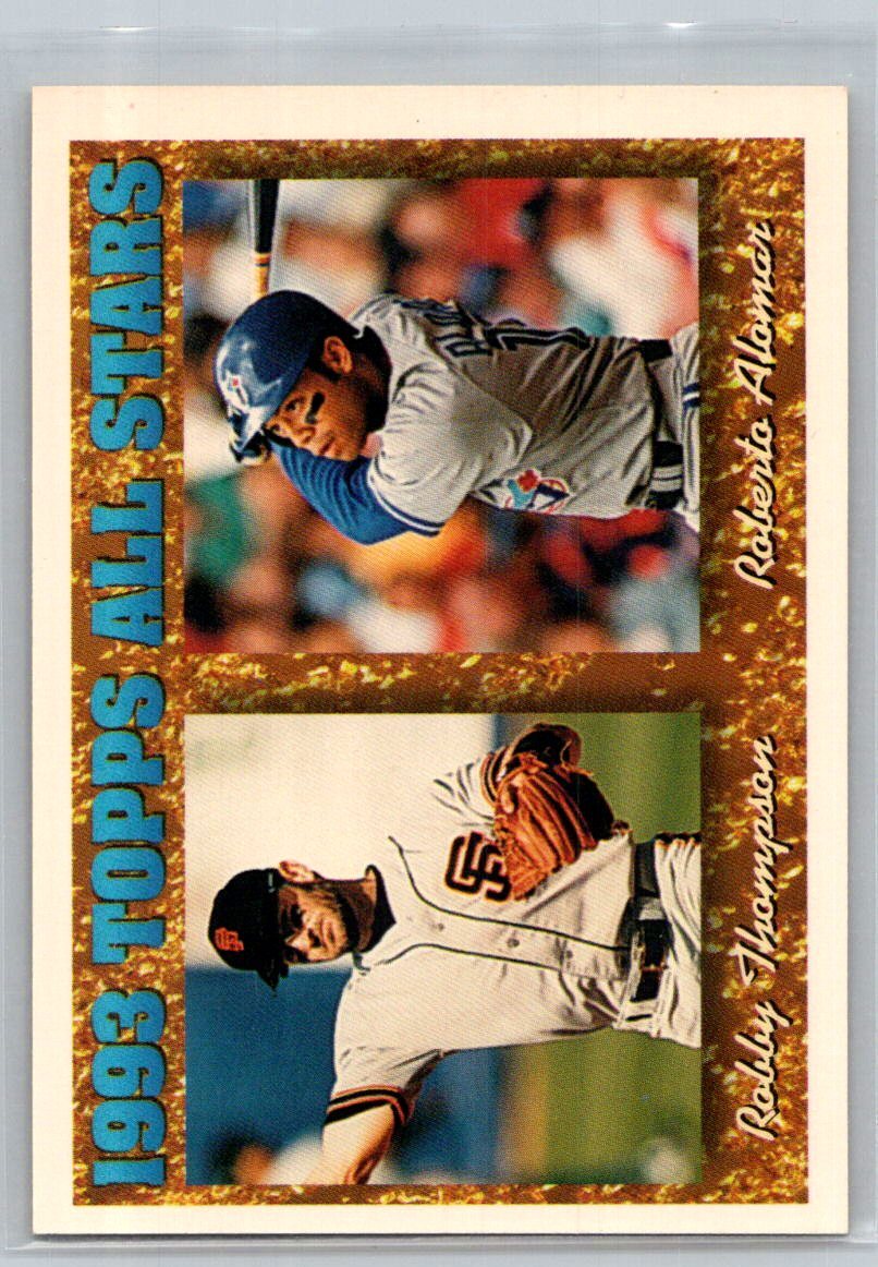 1994 Topps - 1993 Topps All Stars #385 Roberto Alomar, Robby Thompson ...