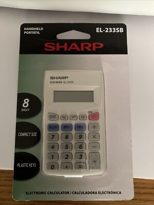 Sharp EL-233SB Handheld Calculator New | eBay