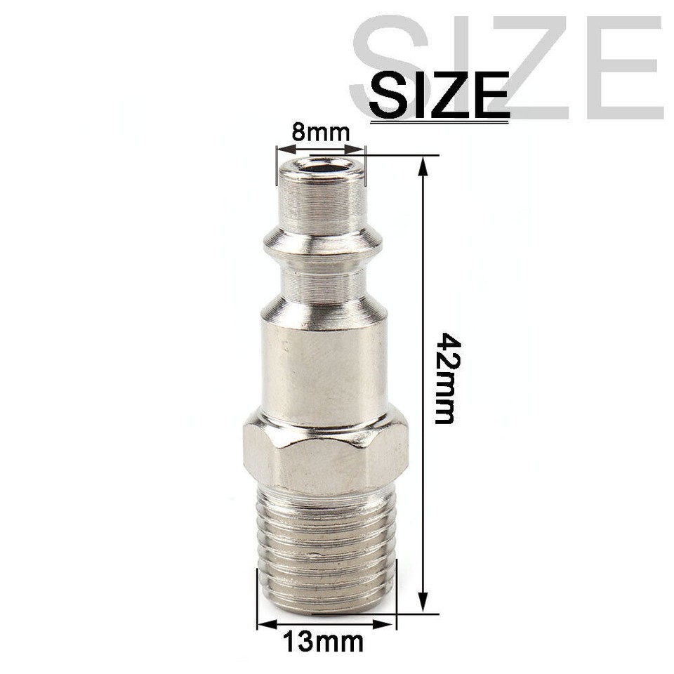 10/20Pcs Quick Connect Air Coupler Kit 1/4" Male NPT Air Plugs Male Air ...