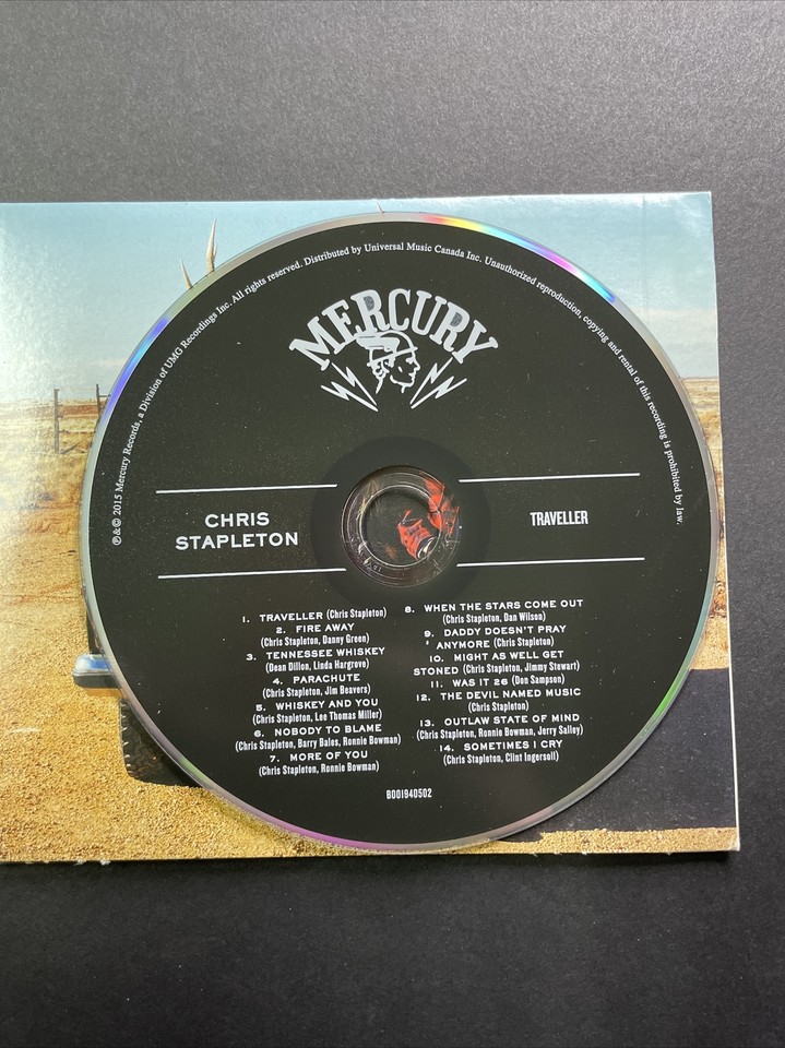 Chris Stapleton, Traveller (CD, 2015) Alternative, Rock, Punk, Country ...