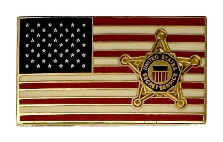 UNITED STATES FLAG LAPEL PIN: Secret Service | eBay