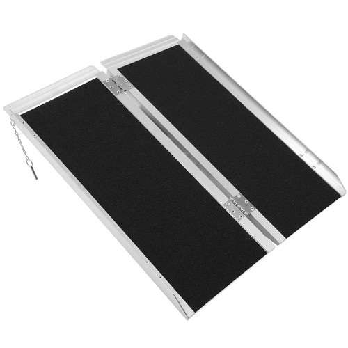 36" Aluminum Multi-Folding Ramps Home Wheelchair Ramp Portable Non-Slip ...