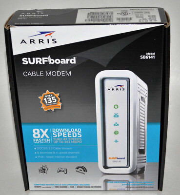 Arris Surfboard Cable Modem - Model SB6141 612572211175| eBay