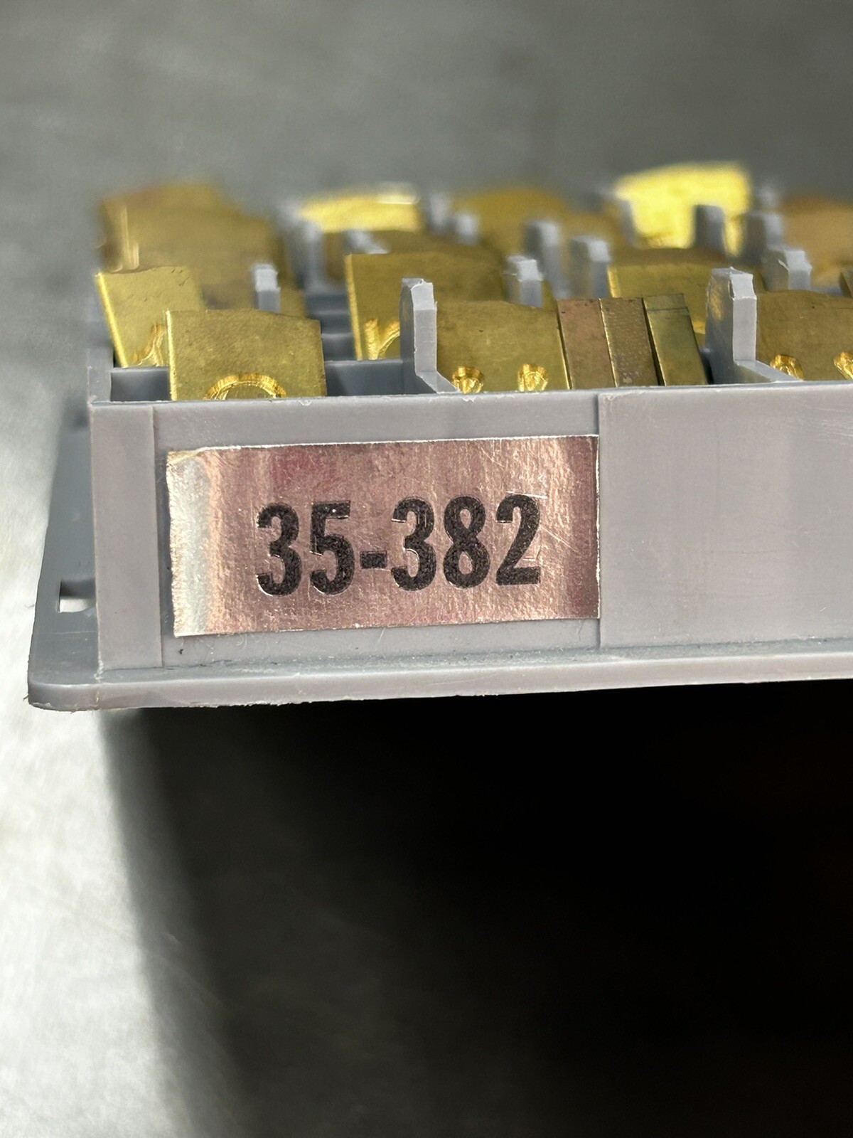 35-382 CENTURY DOUBLE LINE EXT. BRASS FONT SET NEW HERMES ENGRAVER -145 ...