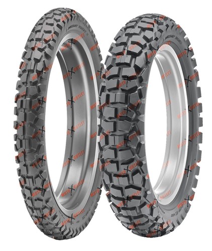 DUNLOP D605 90/90-21 120/80-18 Front Rear Tire Set Dual Sport Tires DOT ...