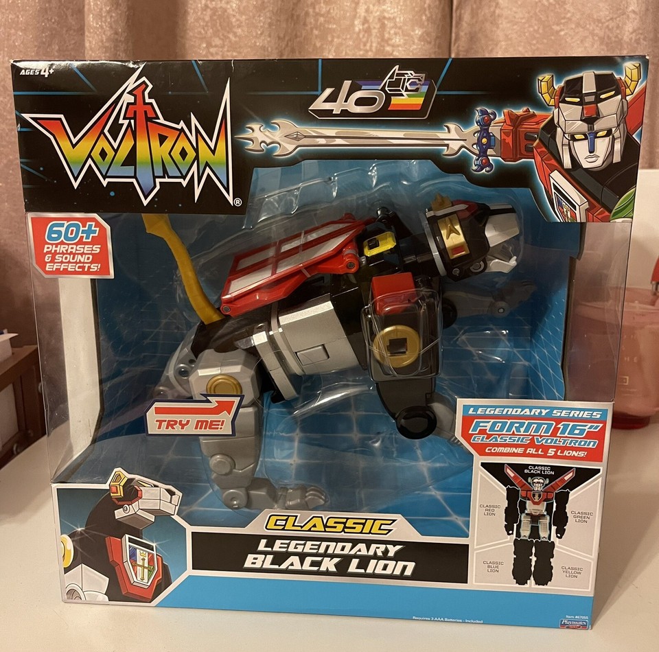 Voltron 40th Anniversary Classic Legendary BLACK LION Playmates Toys ...