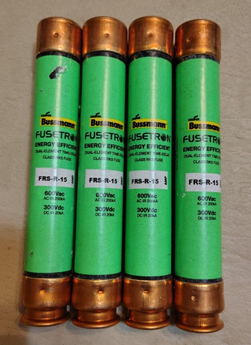 LOT OF 4 PCS Bussmann FRS-R15, FRS-R-15, FRS-R 15A Fuse | eBay