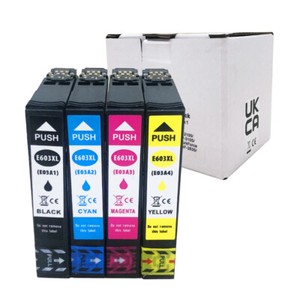 4 Ink Cartridges Fits For Epson WorkForce WF-2810 WF-2830 WF-2835 2850 ...