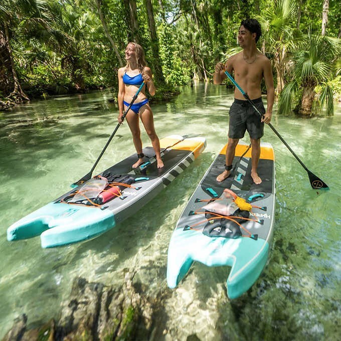 Hyperlite Elevation 2.0 Dual-Pontoon Inflatable Stand Up Paddleboard 10 ft | eBay