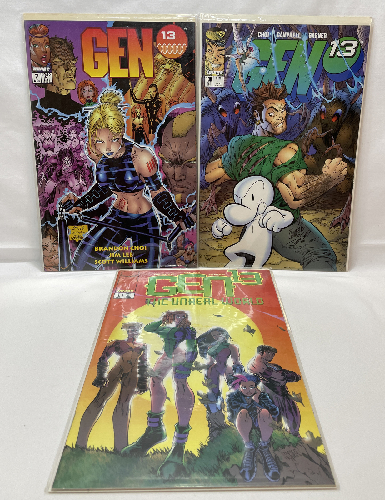 Gen 13 Image Comic Books #7 # 13B & The Unreal World 1st. Printings A ...