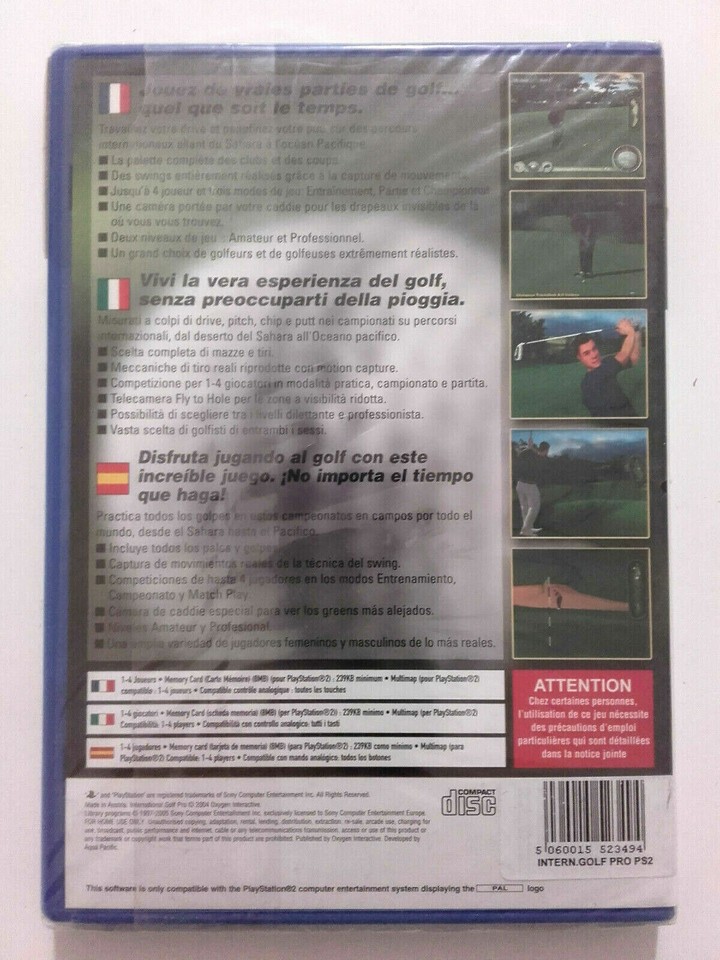 Game International Golf Pro Videogame Rare for PLAYSTATION 2 ps2 Pal ...