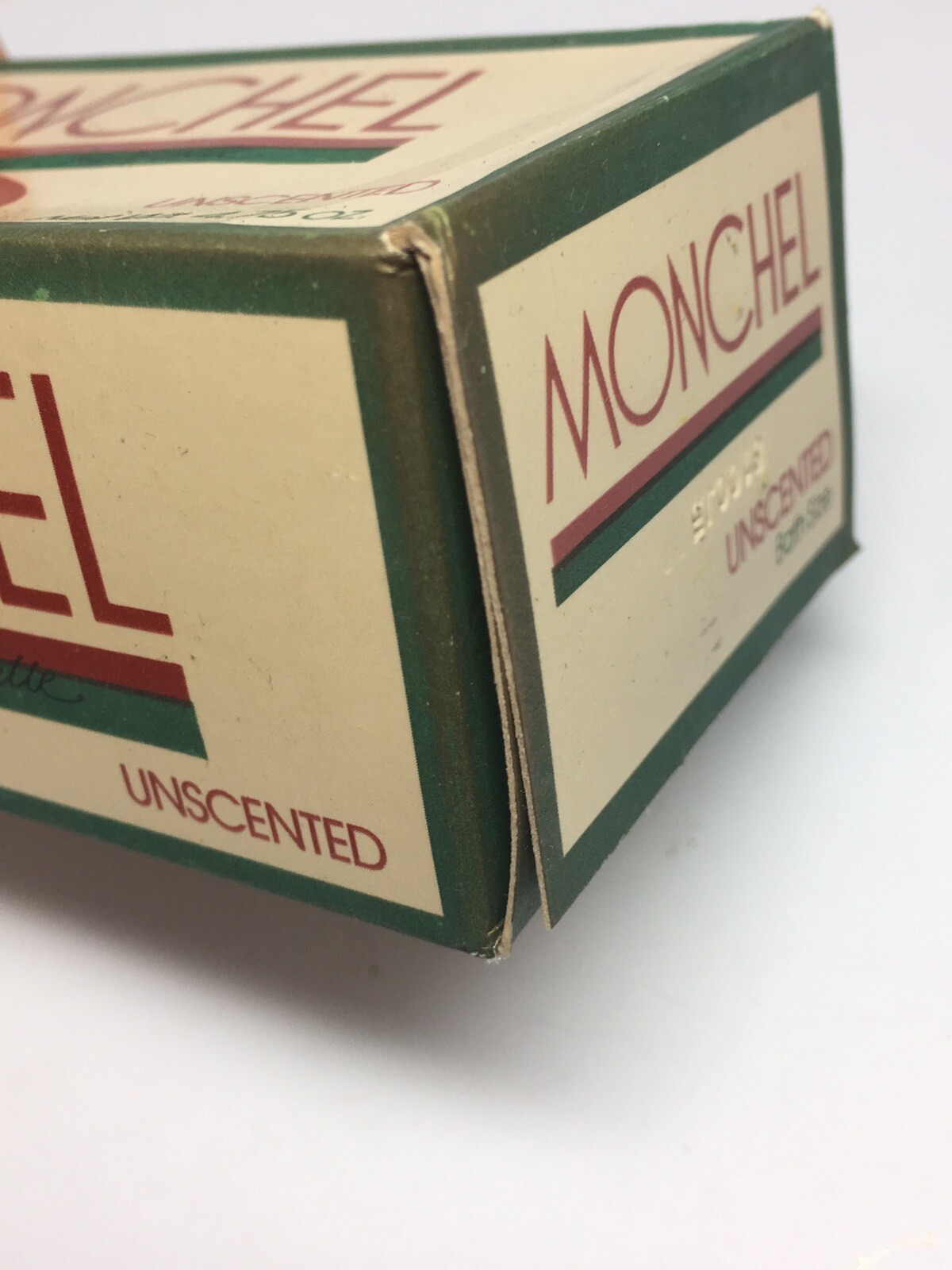 Vintage 1982 MONCHEL Face Body Bar Soap 4.75 oz White Unscented ...