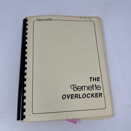 1985 The Bernette Overlocker Serger Instruction Book User Guide Owners ...