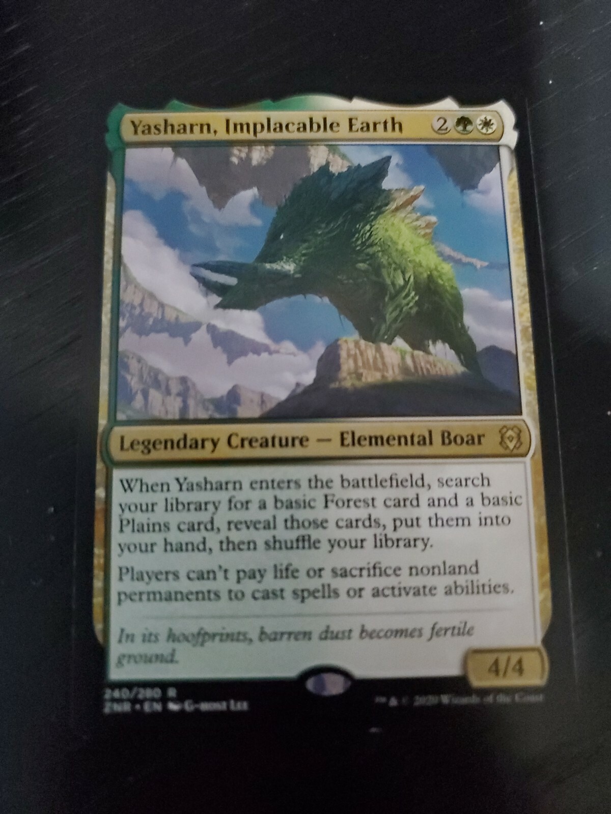 x1 Yasharn, Implacable Earth ZNR MTG Zendikar Rising 240/280 RARE M/NM ...