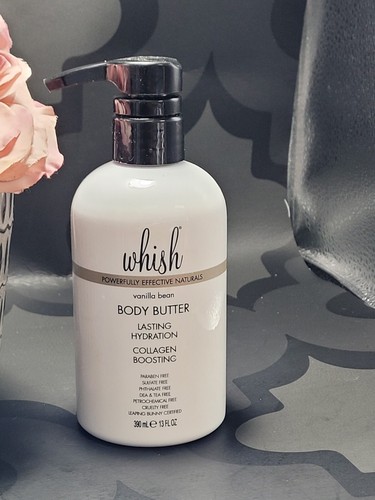 Whish Vanilla Bean Body Butter Lasting Moisture Antioxidant Rich 13 oz ...