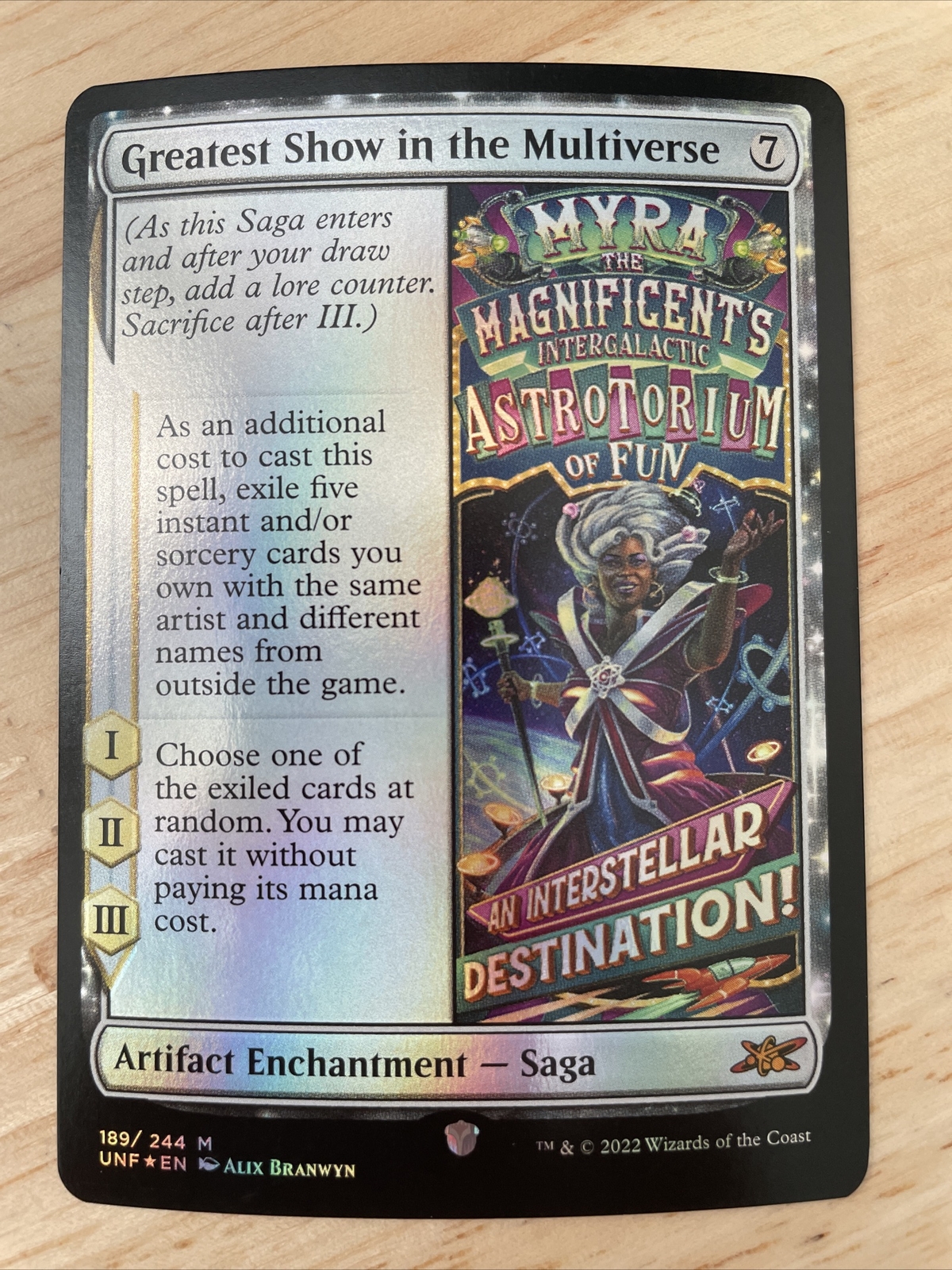 MTG Greatest Show in the Multiverse FOIL Unfinity #189/244 Mythic NM/M ...