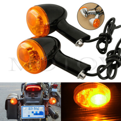 Fit For Sportster 883 Iron XL1200 92-20 Rear Turn Signals Indicators ...