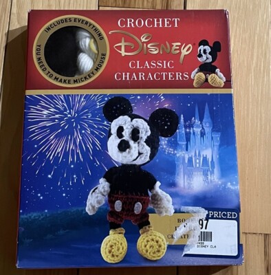 Disney~Complete Crochet Kit For Mickey Mouse~New In Sealed Box~Thunder ...