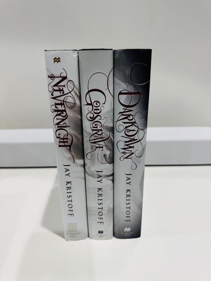 Jay Kristoff Nevernight Hardcover Set 3 Books Darkdawn Godsgrave 1st ...