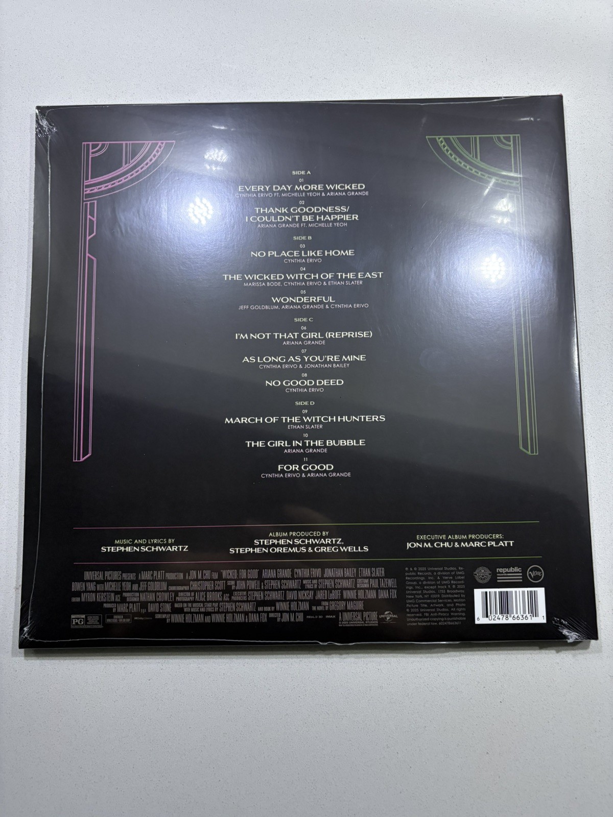 Wicked For Good RSD Black Friday 2025 2LP Picture Vinyl