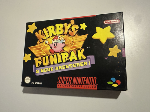 Kirby’s Fun Pak SNES PAL mit OVP Top Zustand Near Mint CIB Boxed Rare ...