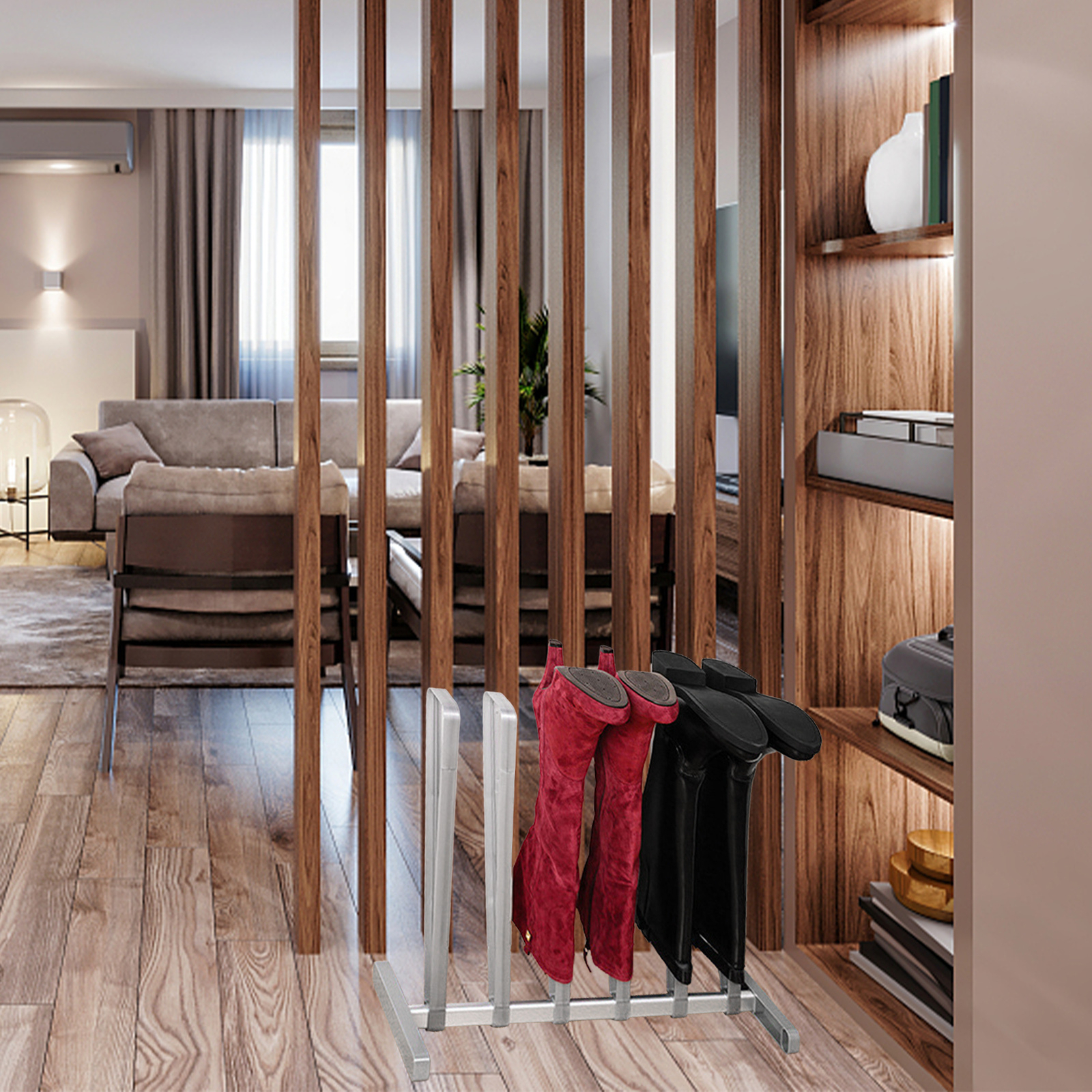 Boot Rack, Shoe Stand, Shoe Organizer, Stainless Steel Shoes Storage ...