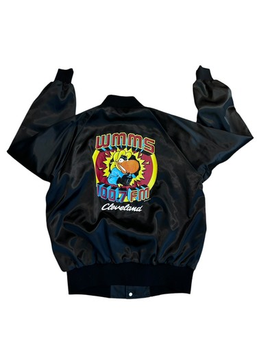 Vtg 1985 WMMS 100.7 The Buzzard Radio DJ Promo Jacket Cleveland Ohio ...