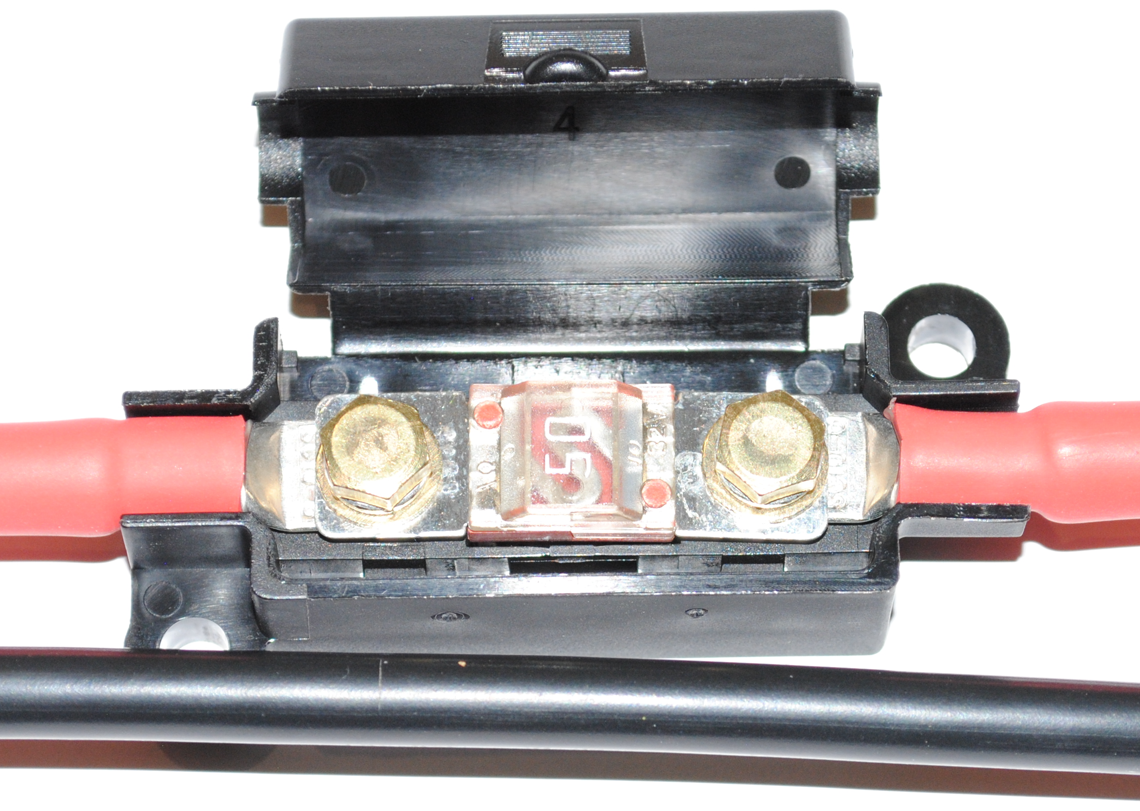 Anderson plug to eyelet converter with 50amp Midi Fuse 6B&S Cable 33cm ...