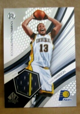 DAVID HARRISON RC 2005-06 UD SP AUTHENTIC GU PATCH ROOKIE CARD!PACERS F ...