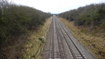 Photo 6x4 Railway line Gallows Green/SO9362 Same line, looking south ...