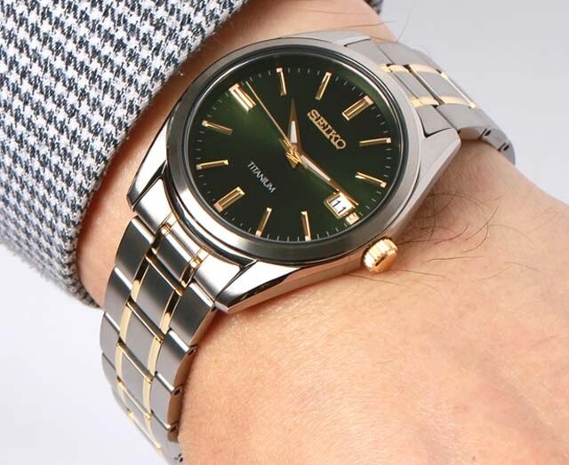 Seiko Discover More Titanium Quartz Sur377 Sur377p1 Sur377p reloj para ...