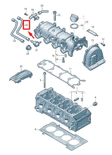 NEW AUDI A1 8X1,8XK ENGINE BREATHER VENT HOSE 03F103560A ORIGINAL | eBay