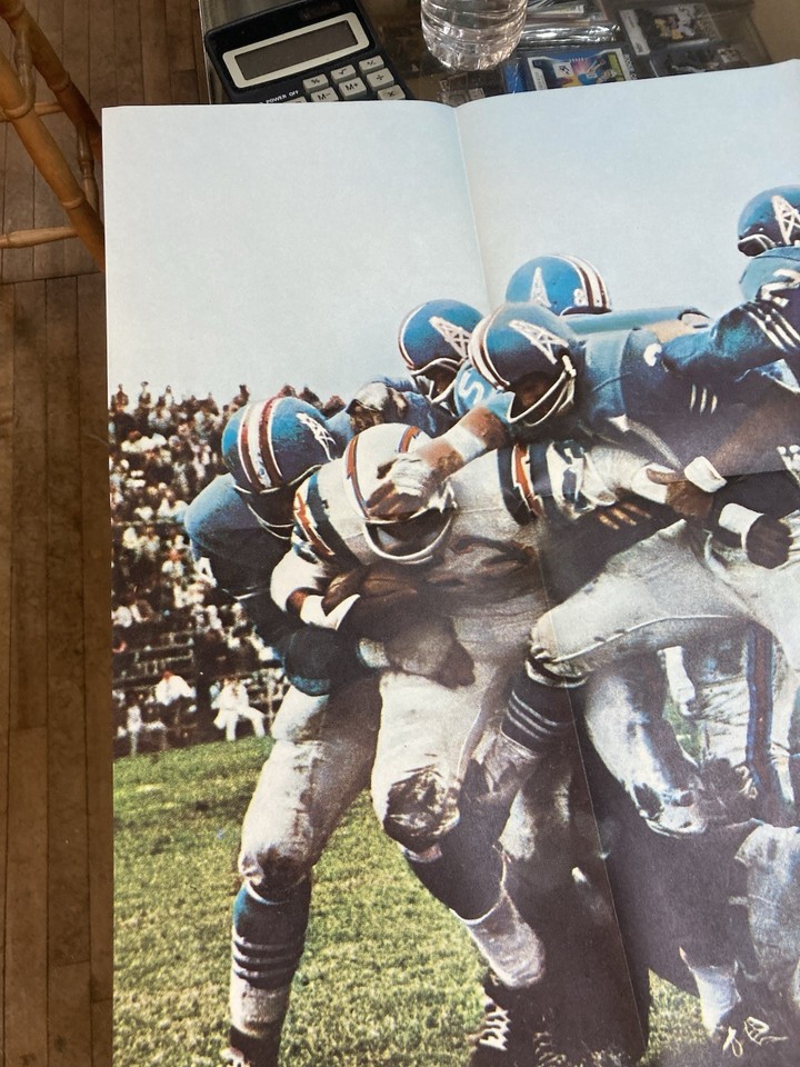 1960s Houston Oilers Poster AFL 24 X 30” Action scene San Diego ...