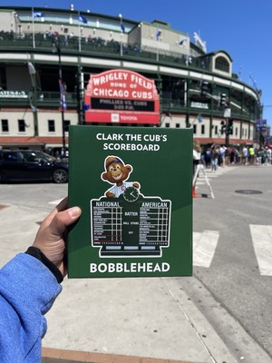IN HAND Clark The Cub's Scoreboard Bobblehead Chicago Cubs SGA 4/26/25 ...