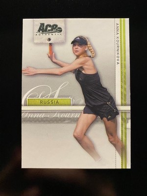 ANNA KOURNIKOVA 2007 Ace Authentic Straight Sets #7 | eBay