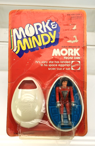 Vintage Mork & Mindy Mork From Ork Space Eggship Mattel 1979 Unpunched ...