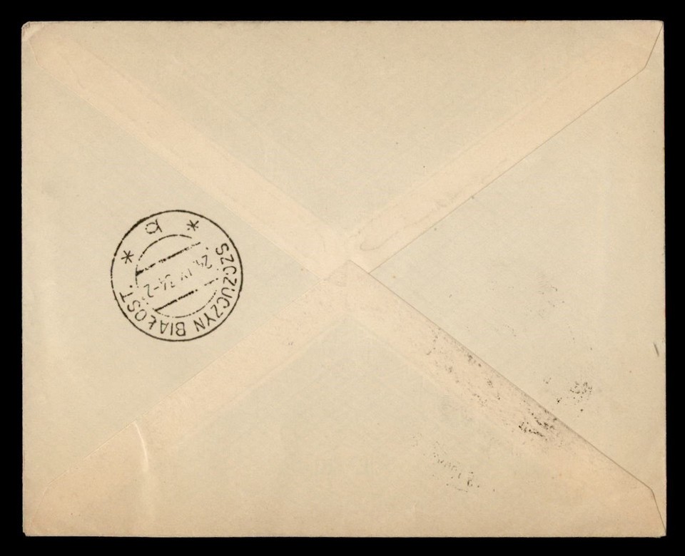 DR WHO 1934 POLAND BALLOON POST GORDON BENNETT WARSAW TO POZNAN M54845 ...