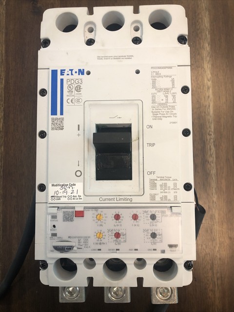 Eaton PDG33M0400FNNN Power Defense Molded Case Circuit Breaker for sale ...