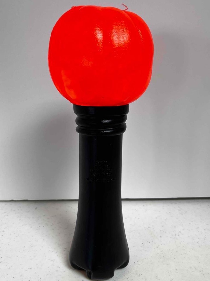 Vintage Halloween Pumpkin Plastic Blow Mold Blinky Flashlight Made in ...
