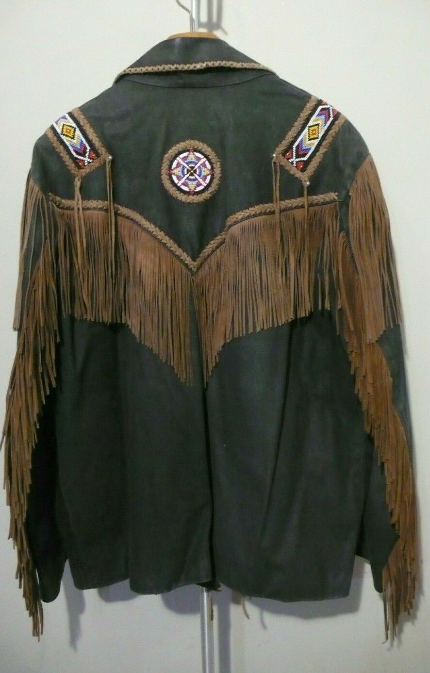 Vintage TATANKA Bison Men's Native American Fringe Be… - Gem