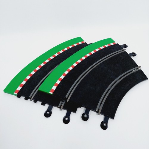 Scalextric SCX Curve Slot Car Tracks 45 Degree SP-02.056 Green Outer ...