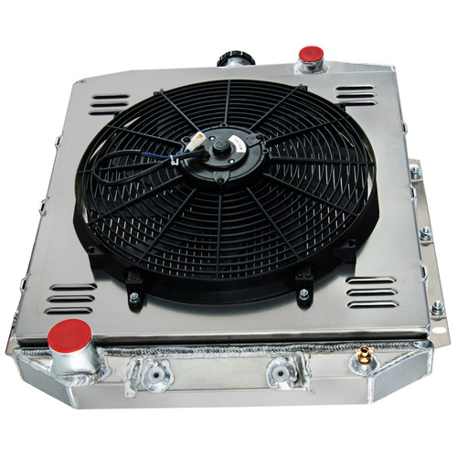 4 Row Radiator Shroud Fan For 1954-56 Ford Fairlane Mainline Police ...
