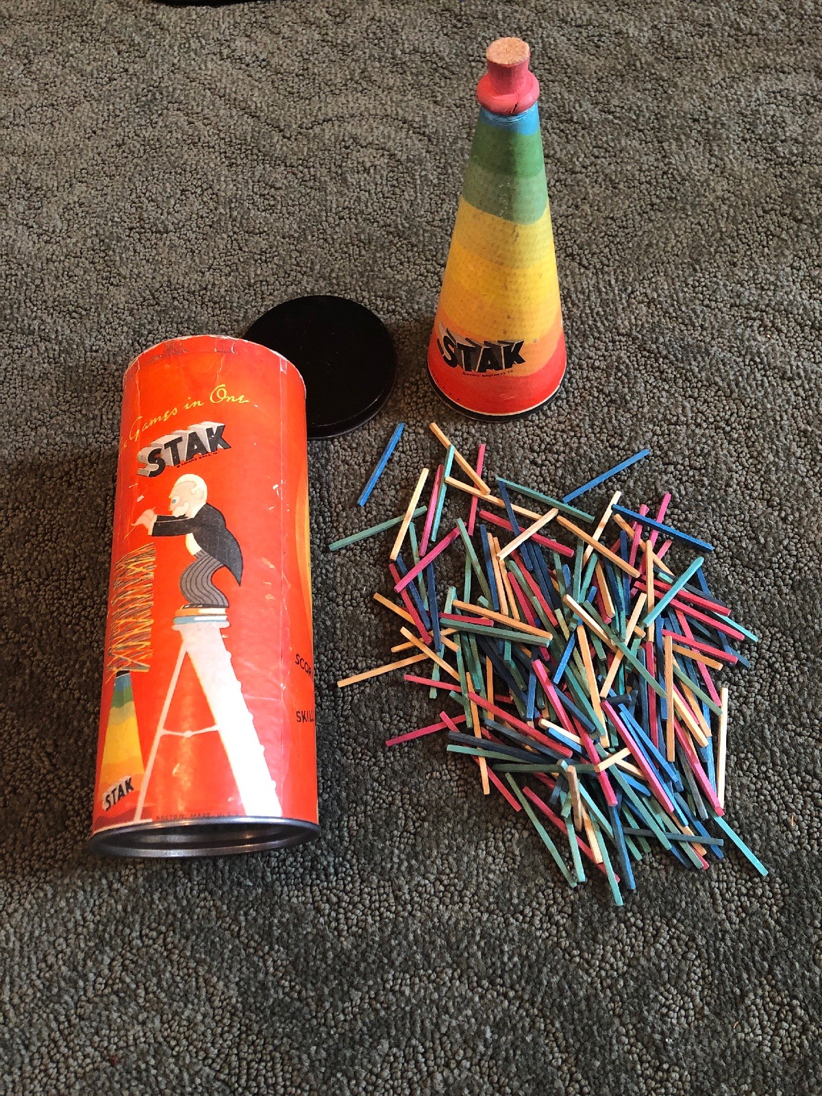 Vintage Marks Brothers Bros. STAK Game Art Deco era Six Games In One ...