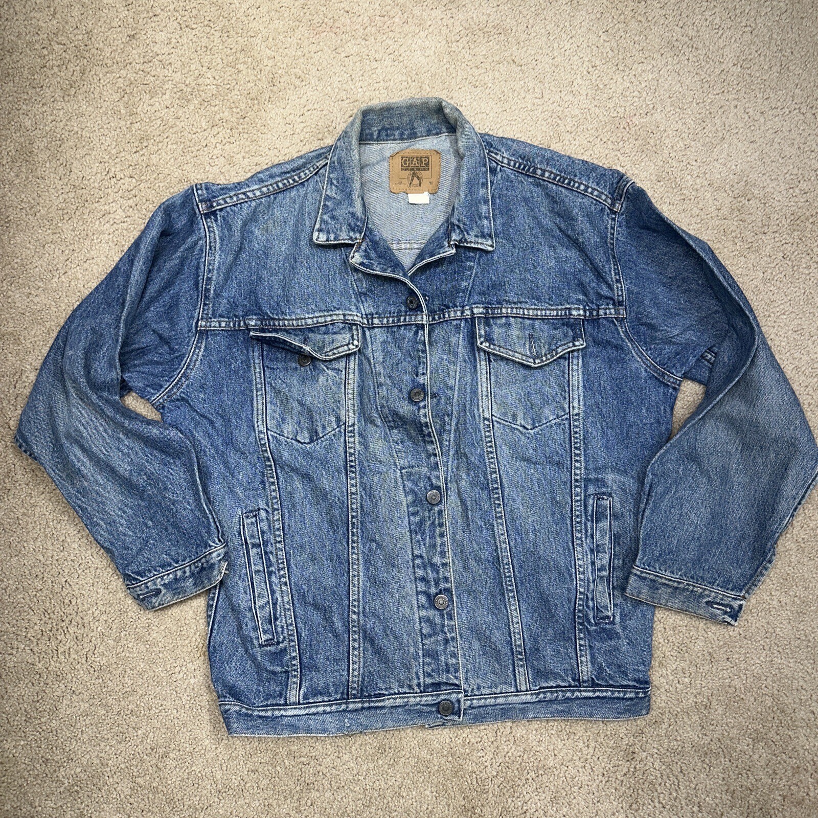 Vintage GAP 90s Denim Trucker Jacket - Gem